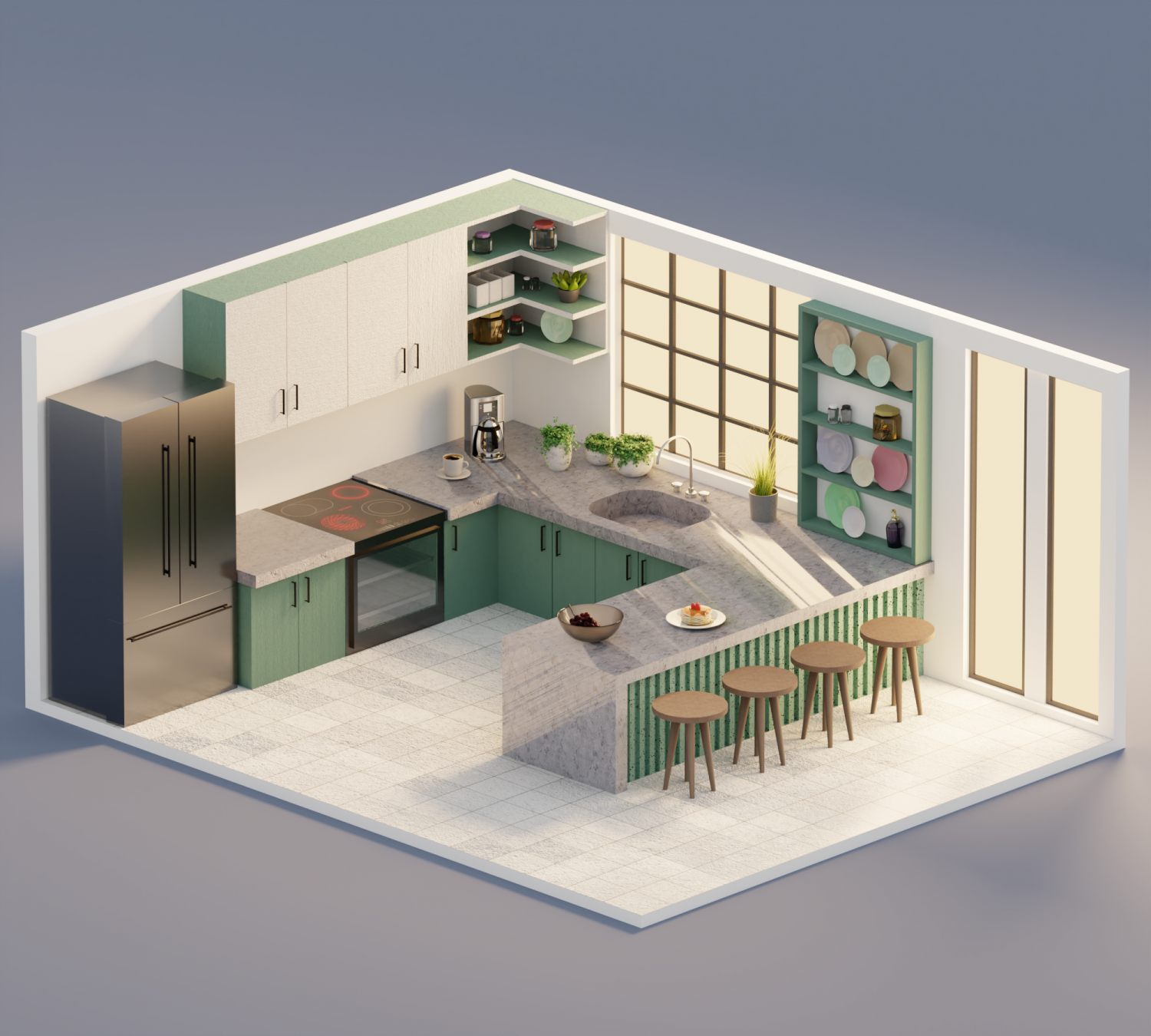 Modular Kitchen Design - Pramanades
